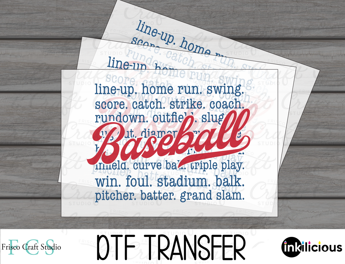 Baseball DTF – Frisco Craft Studio
