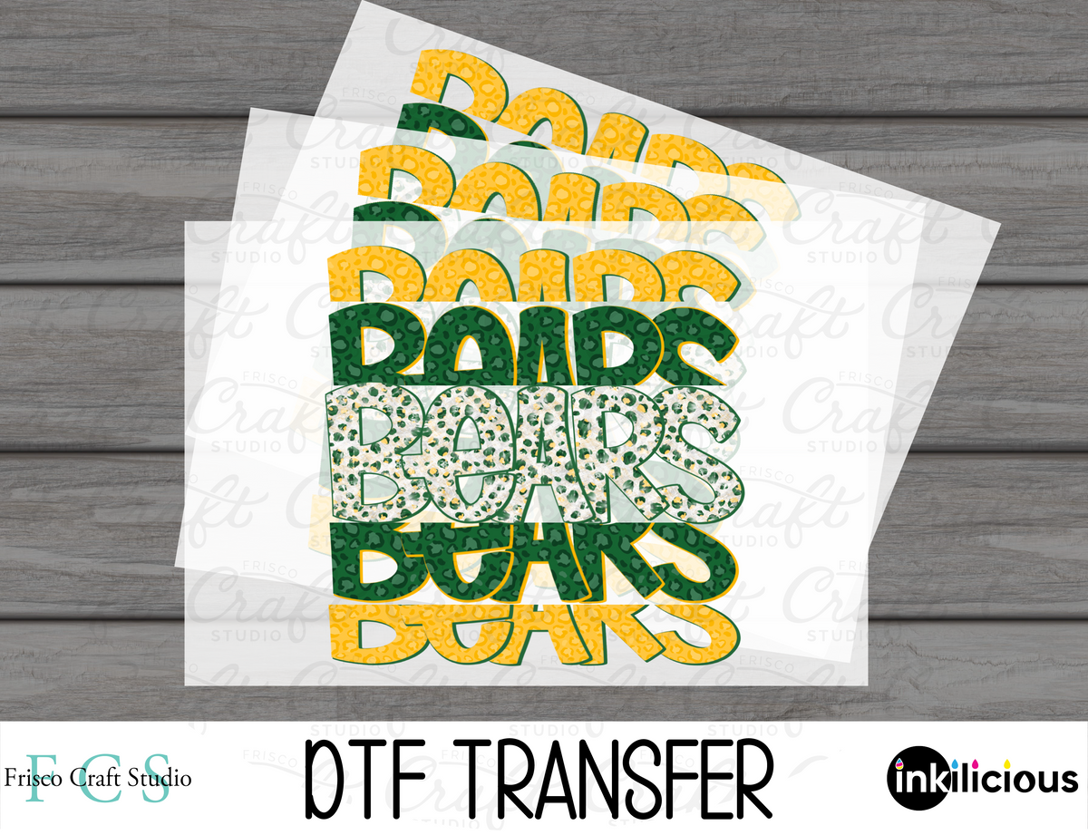 Bears, Bears, Bears DTF – Frisco Craft Studio