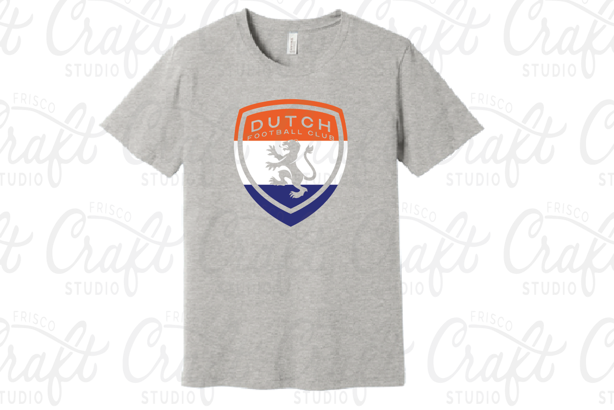 Dutch FC Logo- Bella Cotton Tee – Frisco Craft Studio