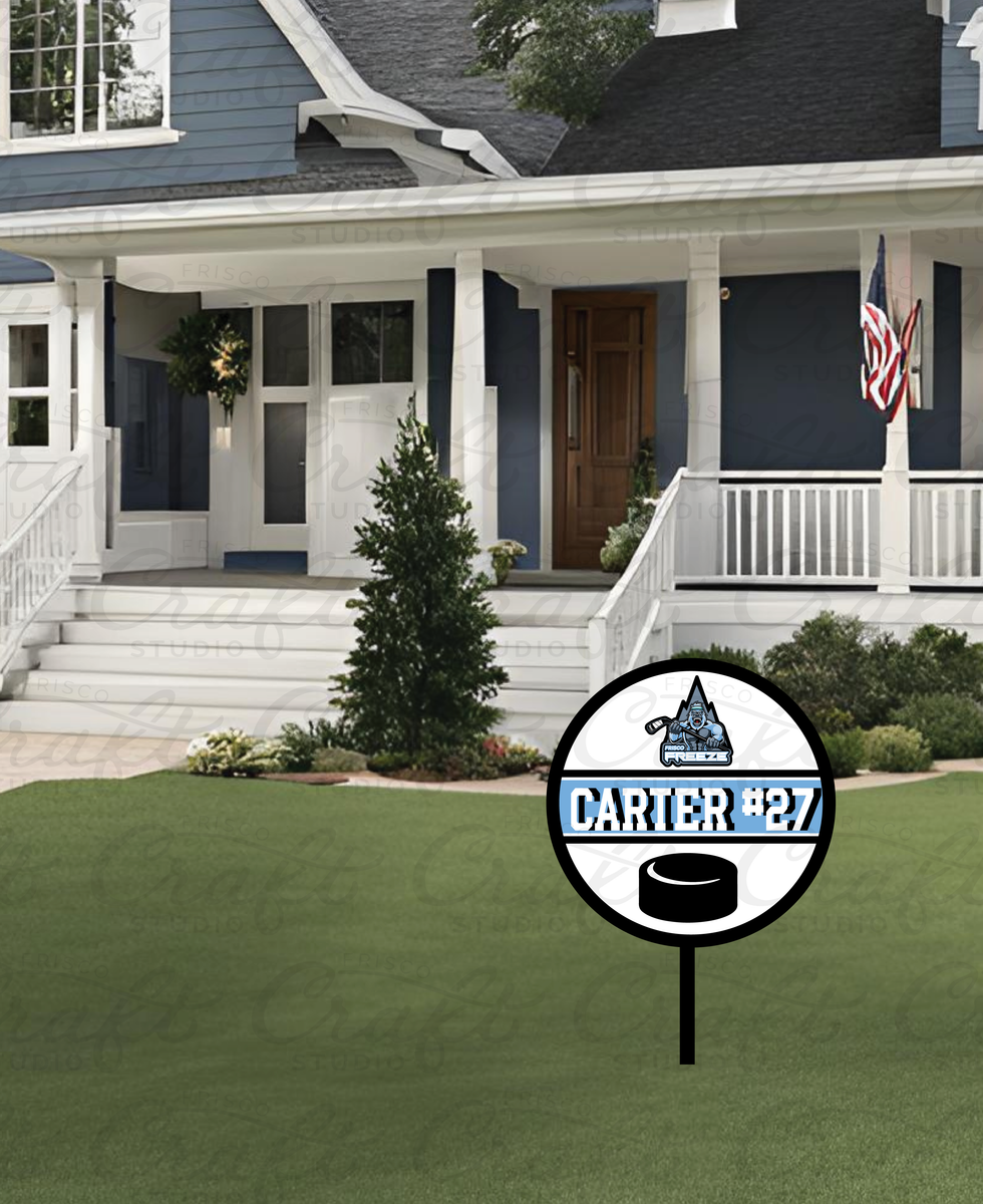 Frisco Freeze Ice Hockey Yard Sign – Frisco Craft Studio