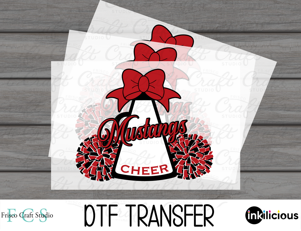 Mustangs Bow & Megaphone – Frisco Craft Studio