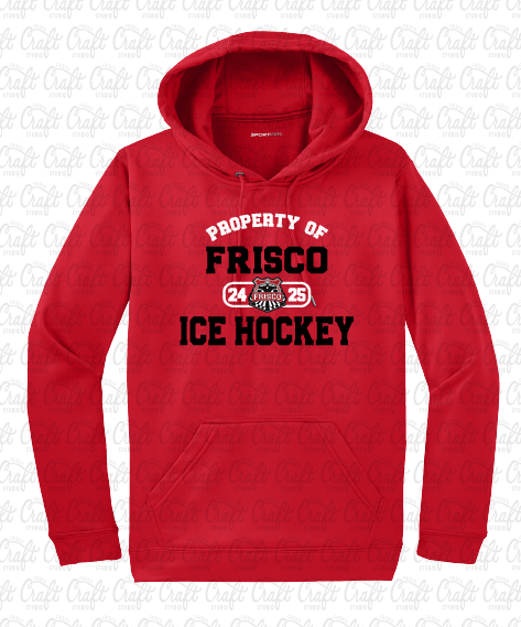 Property of Frisco Ice Hockey- Sport-Wick® Fleece Hooded Pullover ...