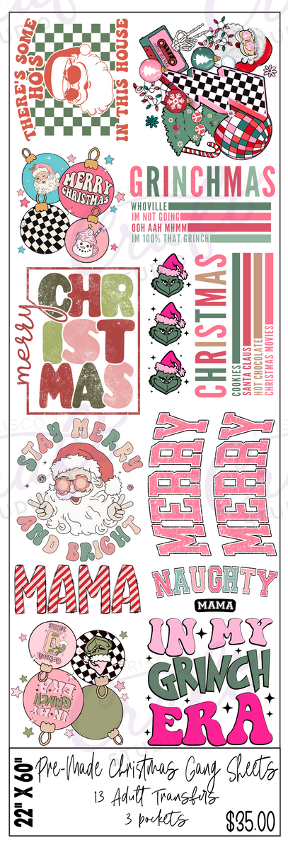 Gang Sheet-Christmas (22x60) – Frisco Craft Studio