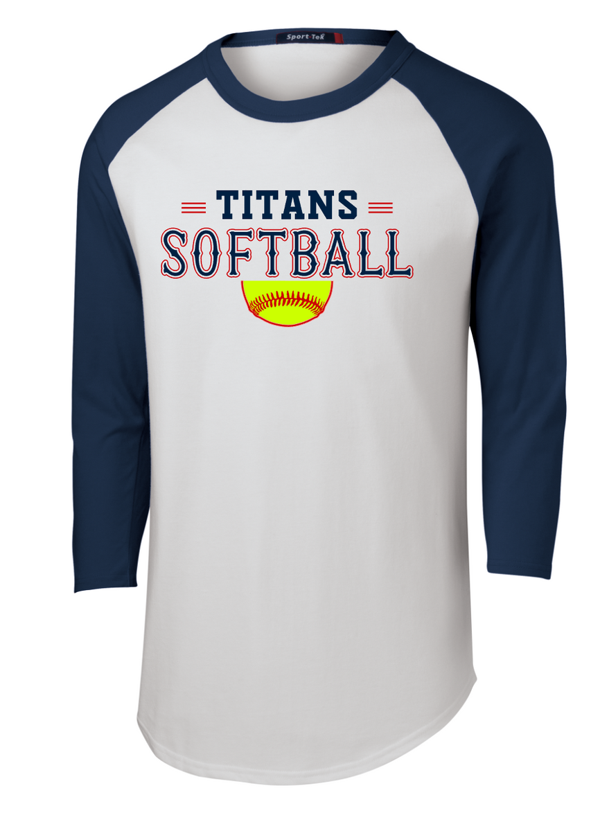 Striped Titans Softball 3/4 Sleeve Raglan – Frisco Craft Studio